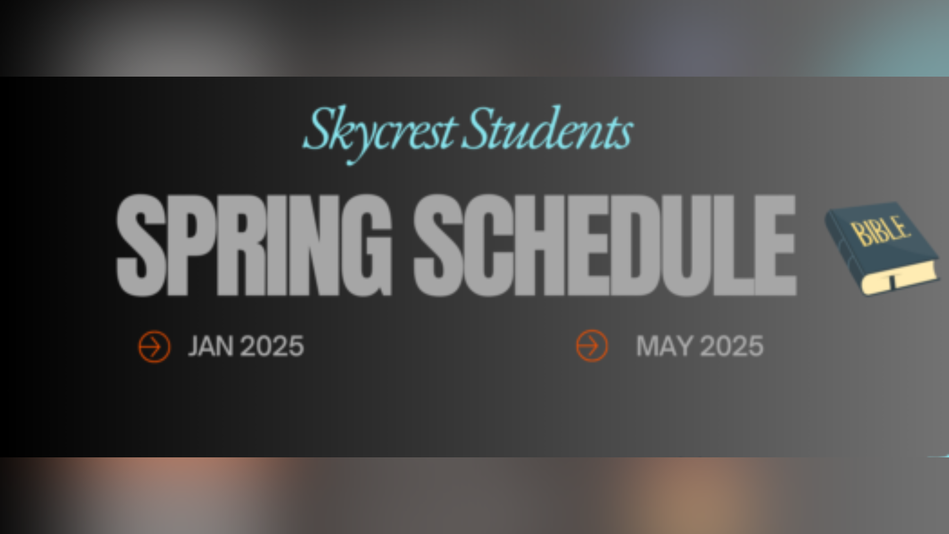 Spring Youth Group Schedule Overview - Skycrest Community Church