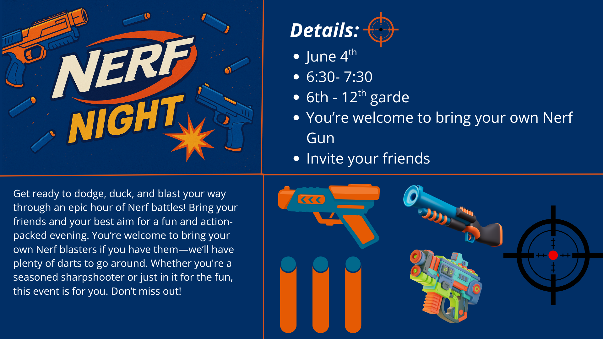 Youth Nerf Night - Skycrest Community Church
